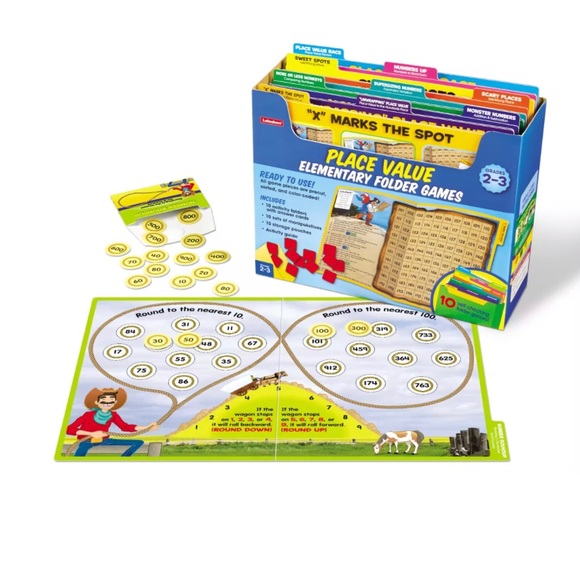 Lakeshore | Toys | Nib Place Value Folder Games | Poshmark